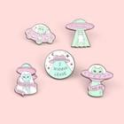 UFO Alien SPACESHIP CAT, Funny Enamel Pins, Kawaii Pin, Flying Kitty ...