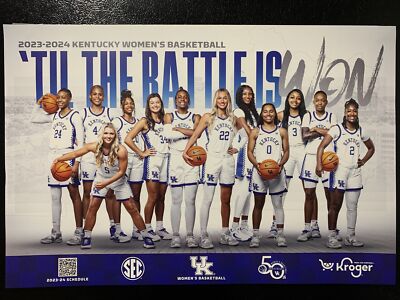 2023-24 University of Kentucky Wildcats Women’s Basketball Schedule/poster! #BBN | eBay