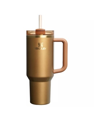 Stanley Quencher H2.0 Tumbler 40oz Sparkle Copper Tinsel Limited Ed ...