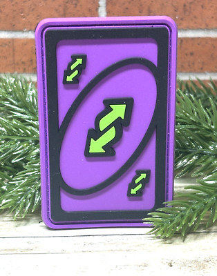 PVC Uno Reverse Card Patch - Tactical Morale Patch - Purple Uno Card ...