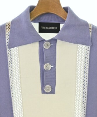YUKI HASHIMOTO Knitwear/Sweater WhitexBlue (Approx. XL YUKI HASHIMOTO Knitwear/Sweater WhitexBlue (Approx. XL
