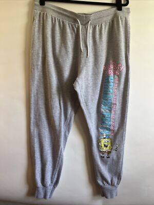 Nickelodeon SpongeBob Bikini Bottoms XXXL Graphic Sweatpants 3XL Grey ...