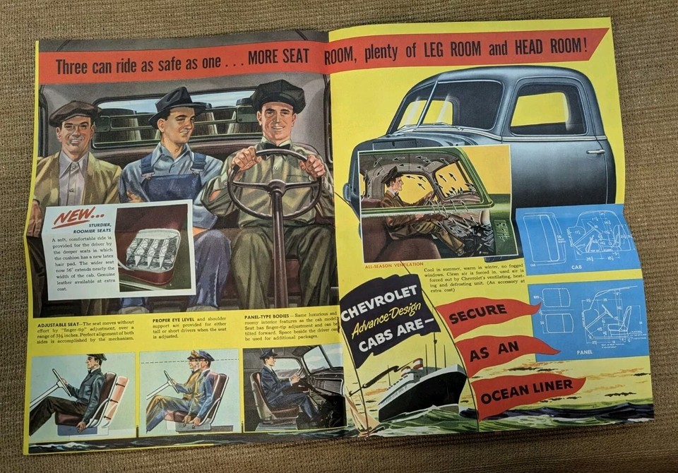 Vintage Chevrolet Truck 6400 Advance Design Dealer Brochure Mailer | eBay