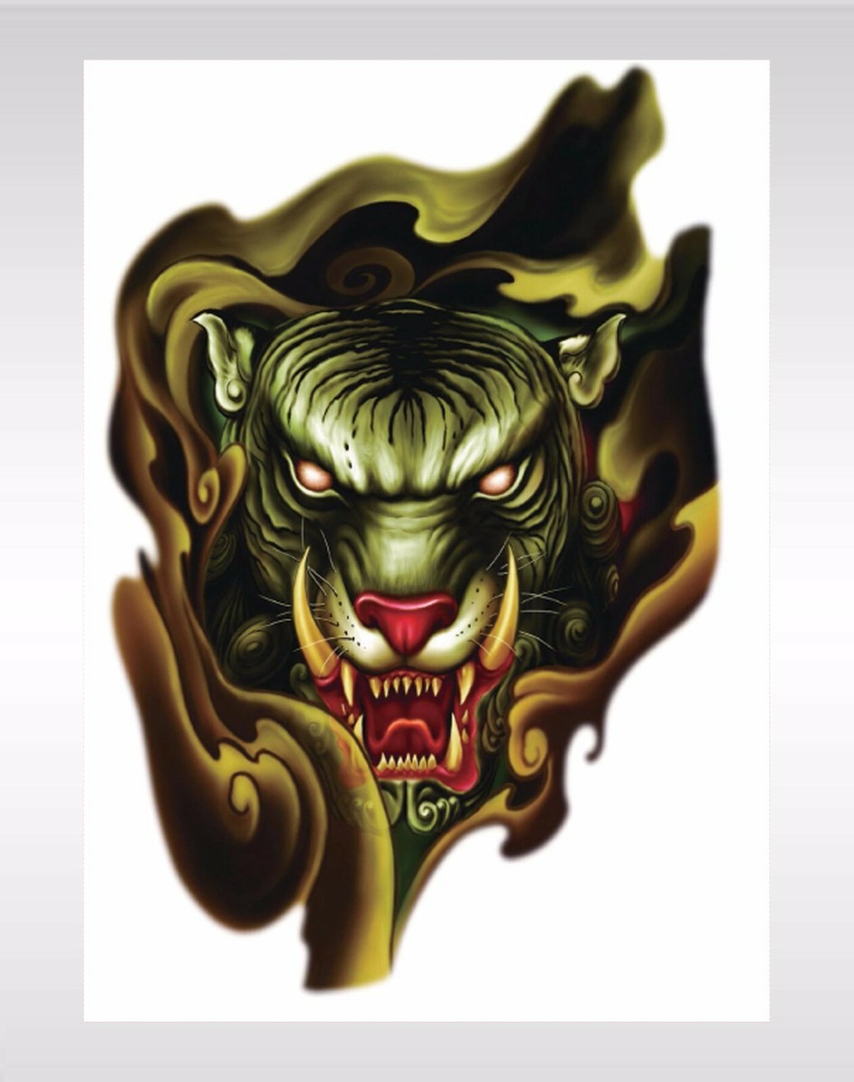 Evil Tiger Tattoo