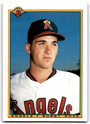 1990 Bowman Baseball Card Bobby Rose California Angels #293 | eBay