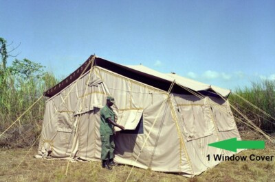 TENT TEMPER NEW WINDOW SECTION MILITARY for CAMPING MVPA TRUCK RALLY ...