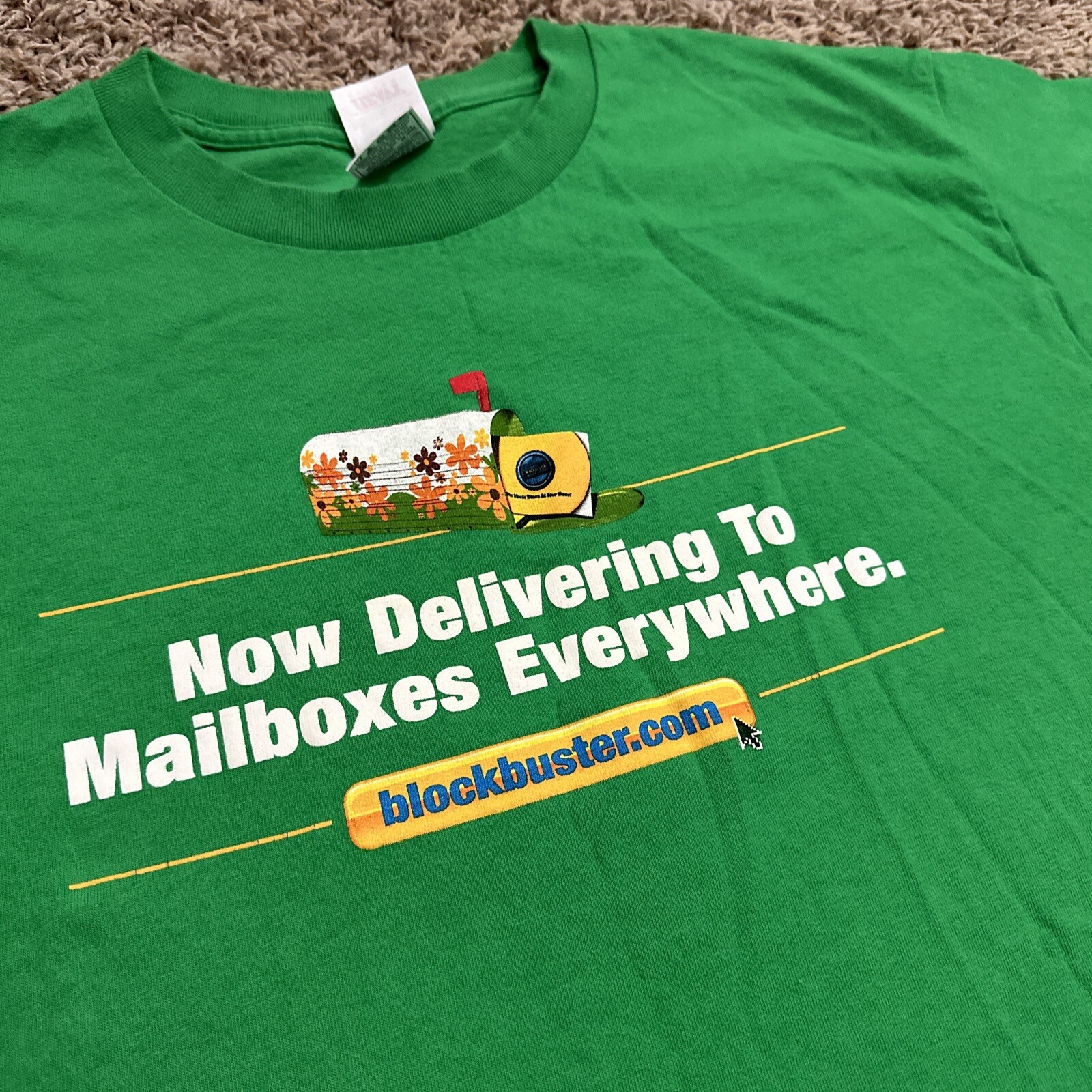 Y2K BLOCKBUSTER MAIL DELIVERY EMPLOYEE PROMO T-SHIRT … - Gem