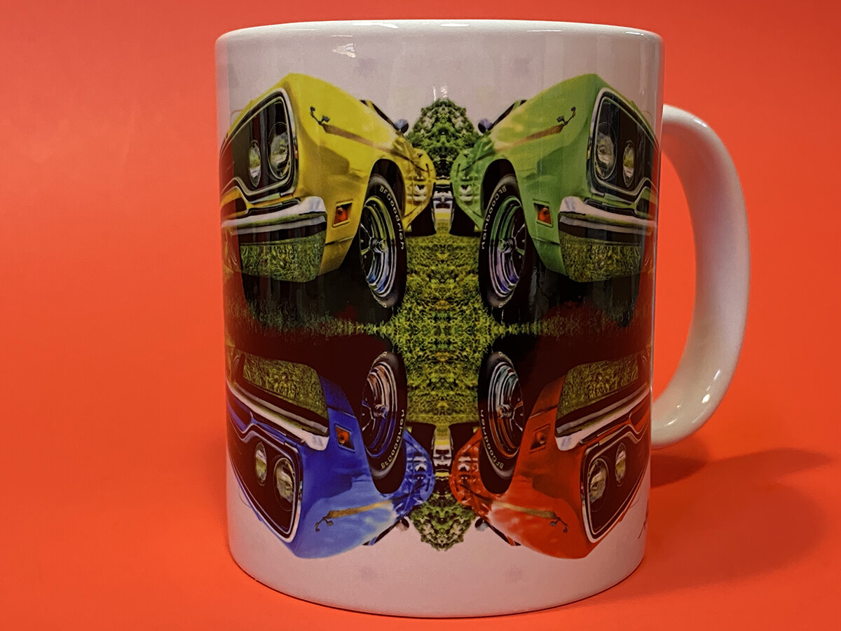 1970 Plymouth Road Runner Coffee Cup Mug HEMI Rapid Transit System ...