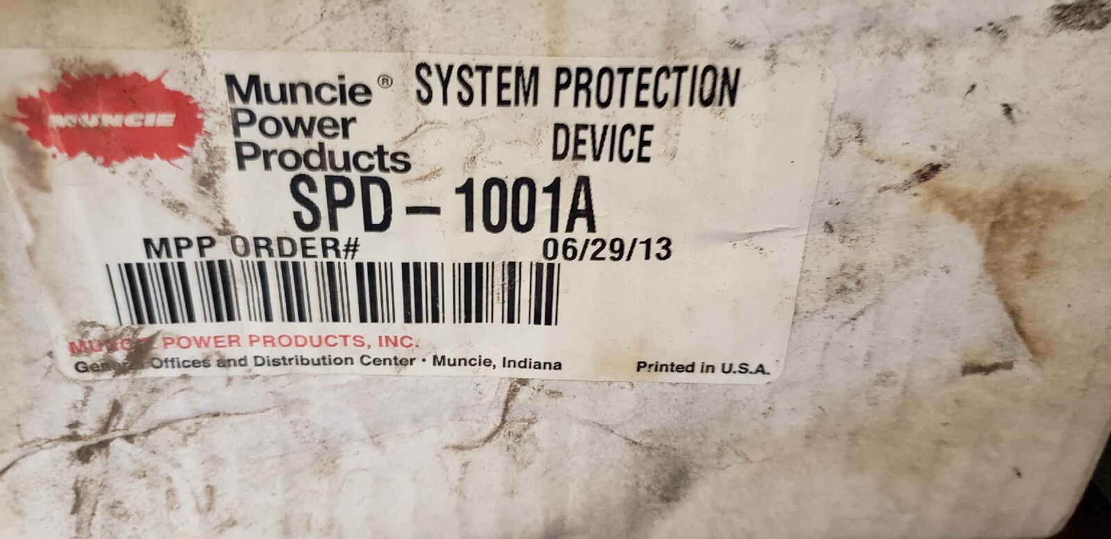 Cnh6) Muncie System Protection Device Spd-1001a for sale online | eBay