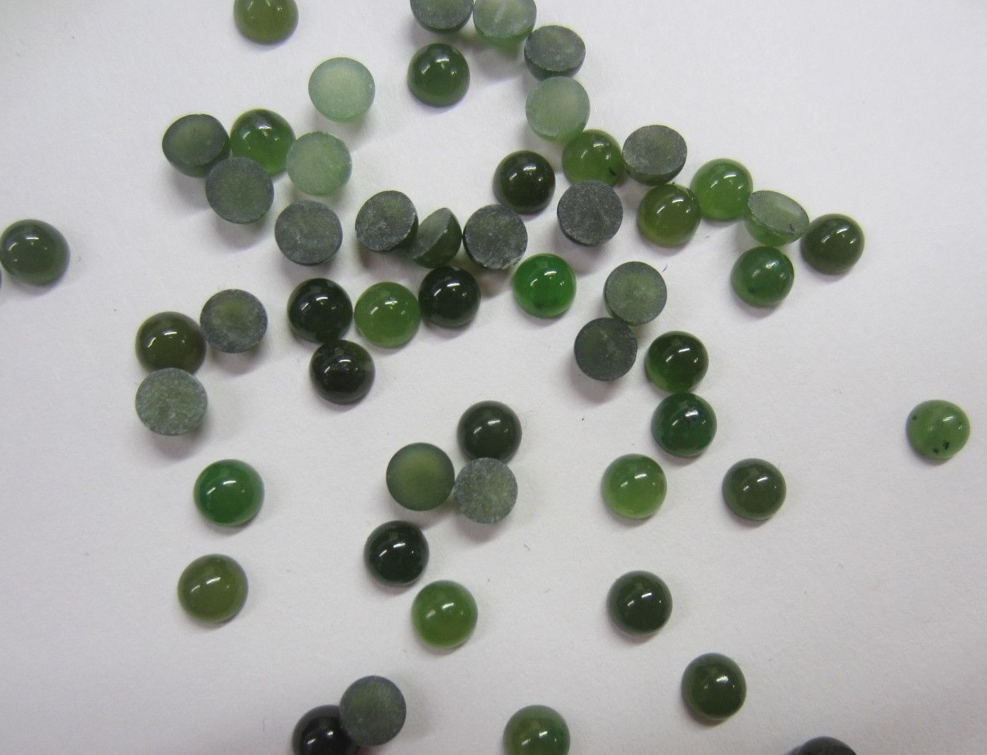 6pcs British Columbia Nephrite BC Jade Round Cabochon 4mm 5mm 6mm 7mm ...