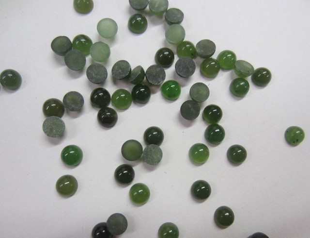 6pcs British Columbia Nephrite BC Jade Round Cabochon 4mm 5mm 6mm 7mm ...