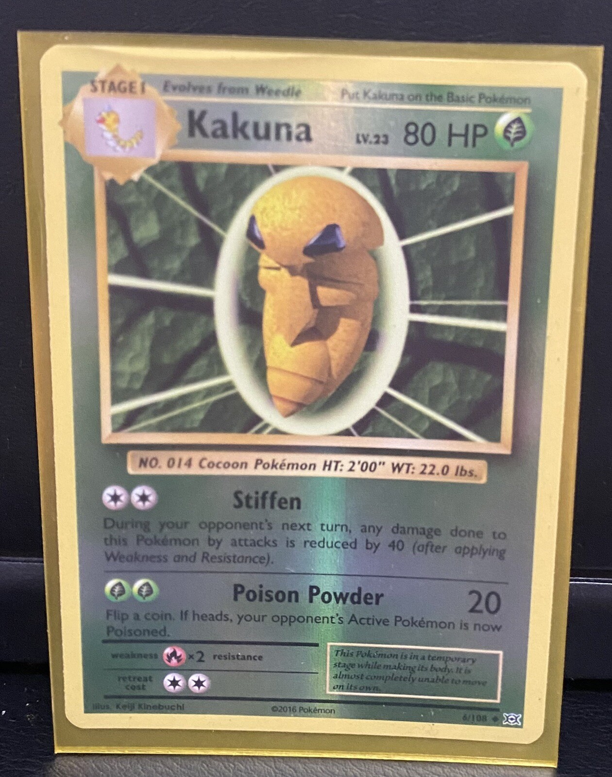 Pokémon Card Kakuna XY Evolutions 6/108 Reverse Holo Rare | eBay