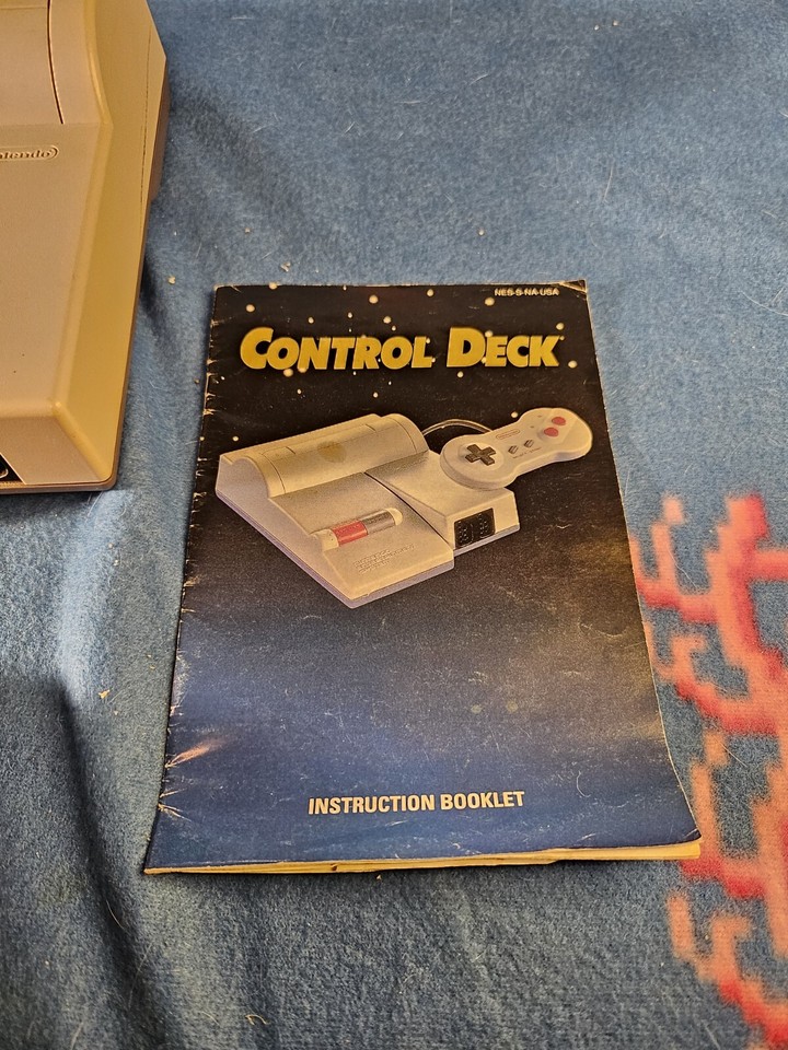 Nes Top Loader Bundle ***System, Dog Bone Controller, Manuals, 9 Games ...