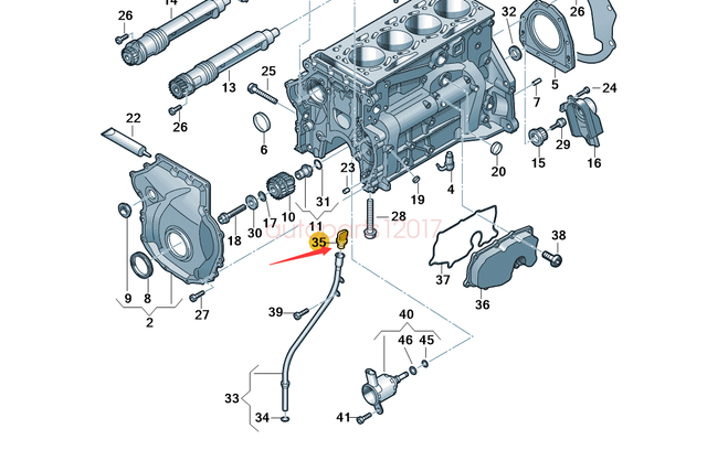 for AUDI Q7 2017-2019 Genuine 06h 115 418m Oil Dipstick Tube Cap for ...