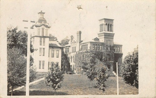 Angola Indiana~Tri-State College Campus~Victorian Buildings on Hill ...