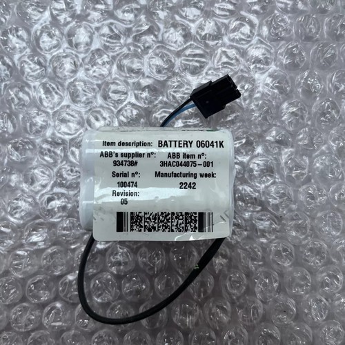 ABB IRC5 Robot SMB Lithium battery 3HAC044075-001 7.2v 06041K | eBay UK