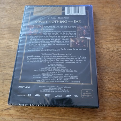 Sweet Nothing in My Ear DVD Brand New and Sealed Full Screen Hallmark ...