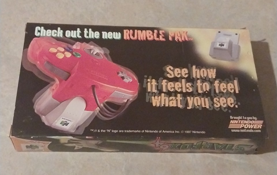 1997 Vintage Nintendo N64 STARFOX 64 Launch Rumble Pak Promo VHS Tape ...