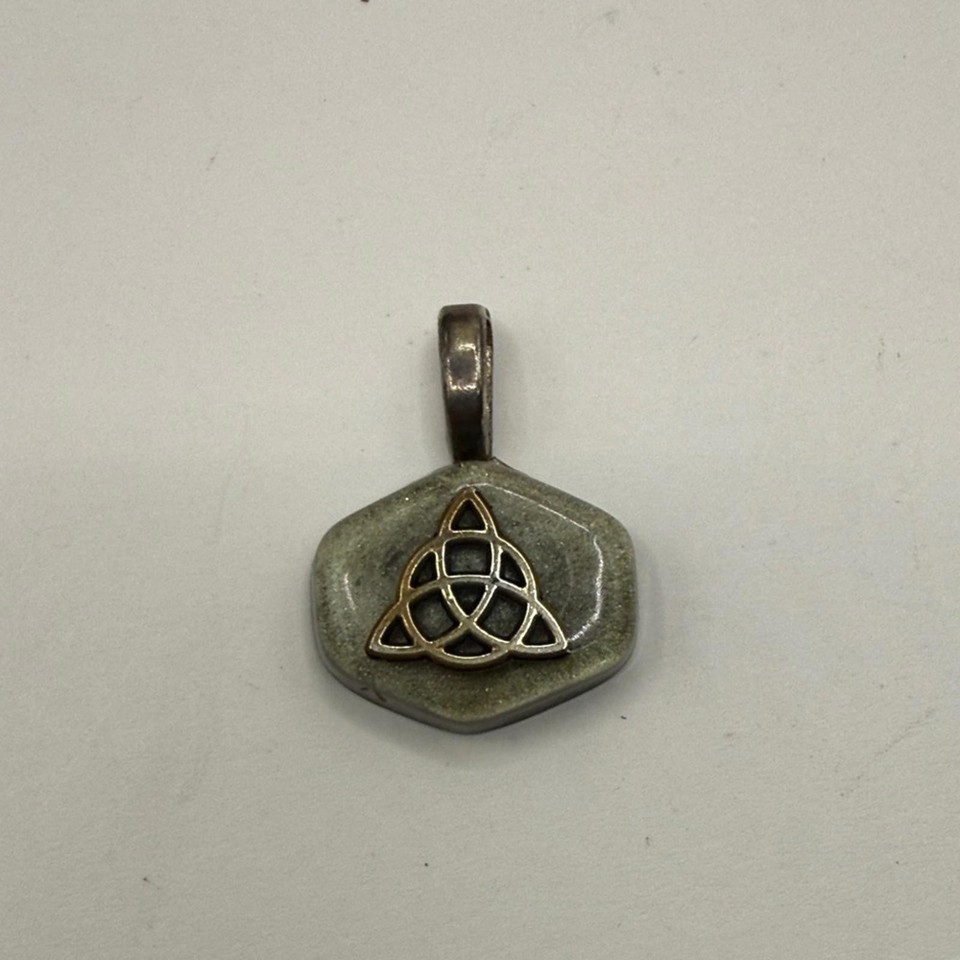 Celtic Knot Pendant Resin Jewelry Gray Green | eBay