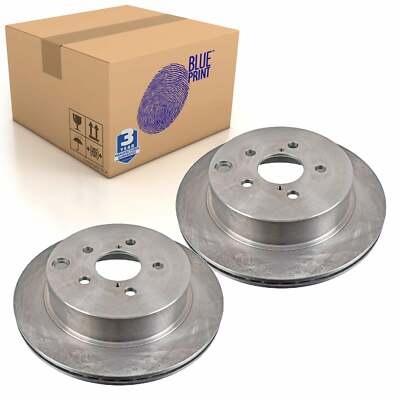 Pair of Rear Brake Disc Fits Subaru Forester OE 26700SG000 Blue Print ...