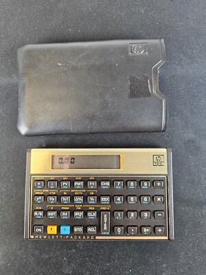 VINTAGE Hewlett-Packard HP-12C CALCULATOR with HP Holder | eBay