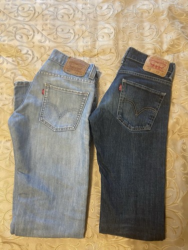 Lot of 2 Men’s Levi Strauss’s Jeans W30 L32 Dark And Light Wash | eBay