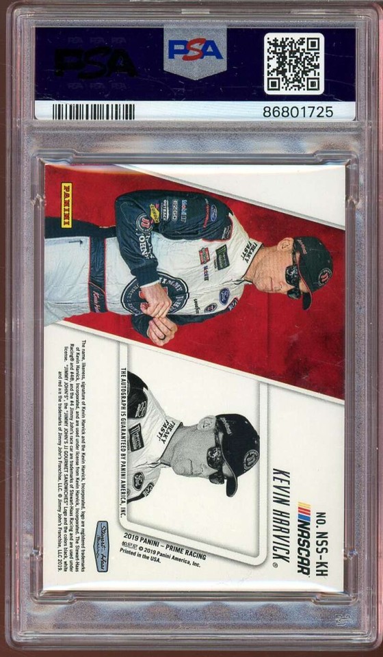 Kevin Harvick 2019 Panini Prime Racing Nascar Signature Car Number #kh ...