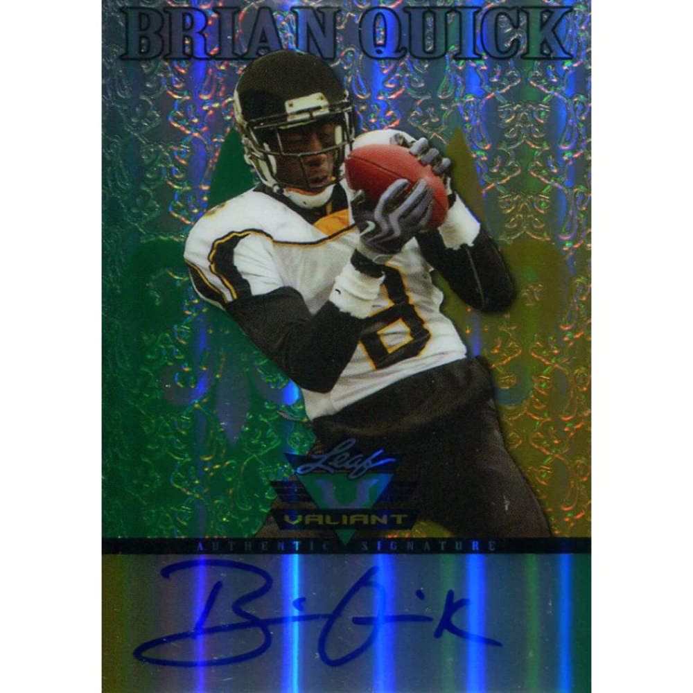 Brian Quick Autographed 2012 Leaf Valiant Card | eBay