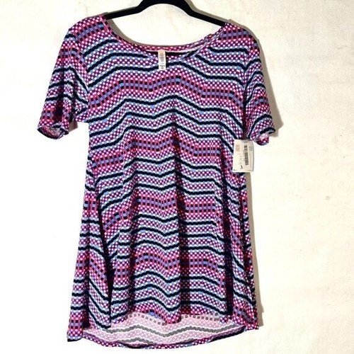 LuLaRoe Perfect Top Blouse Tunic NWT Purple Geometric Abstract Size XXS ...