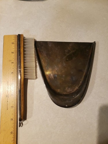 Vintage Table Crumb Sweeper Sliver Plated, Brush and Pan/Tray | eBay