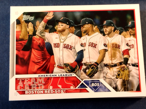 2023 Topps Series 1 & 2 RED SOX Team Set - 23 Cards | eBay