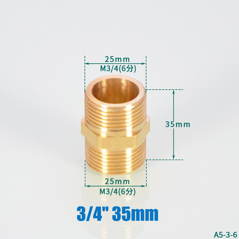 Brass Fitting Pipe BSP Male to Male Reducer Pipe Fitting Water Adapter ...