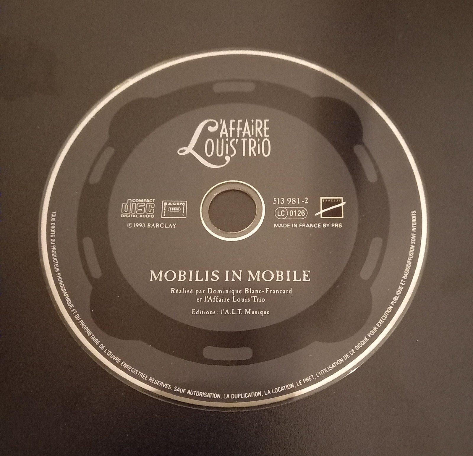 L'Affaire Louis Trio – Mobilis In Mobile - CD Album 1993 | eBay
