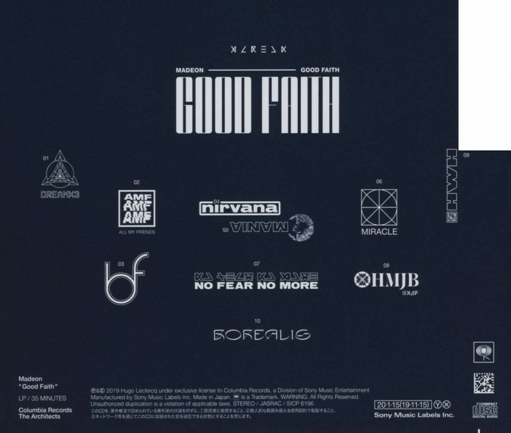 New Madeon Good Faith CD Japan SICP-6196 4547366419153 | eBay
