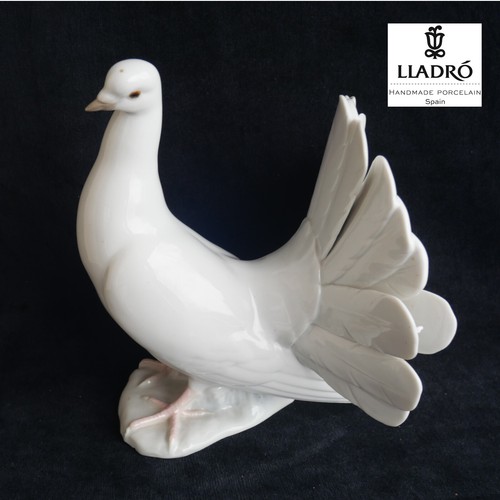 Vintage Llardo Large Porcelain Figurine White Dove Retro Dove of Peace ...