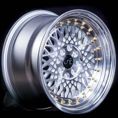 JNC 031 Silver Machined Face(Chrome Rivets) 16x8 5x100/5x114.3 +20 ...