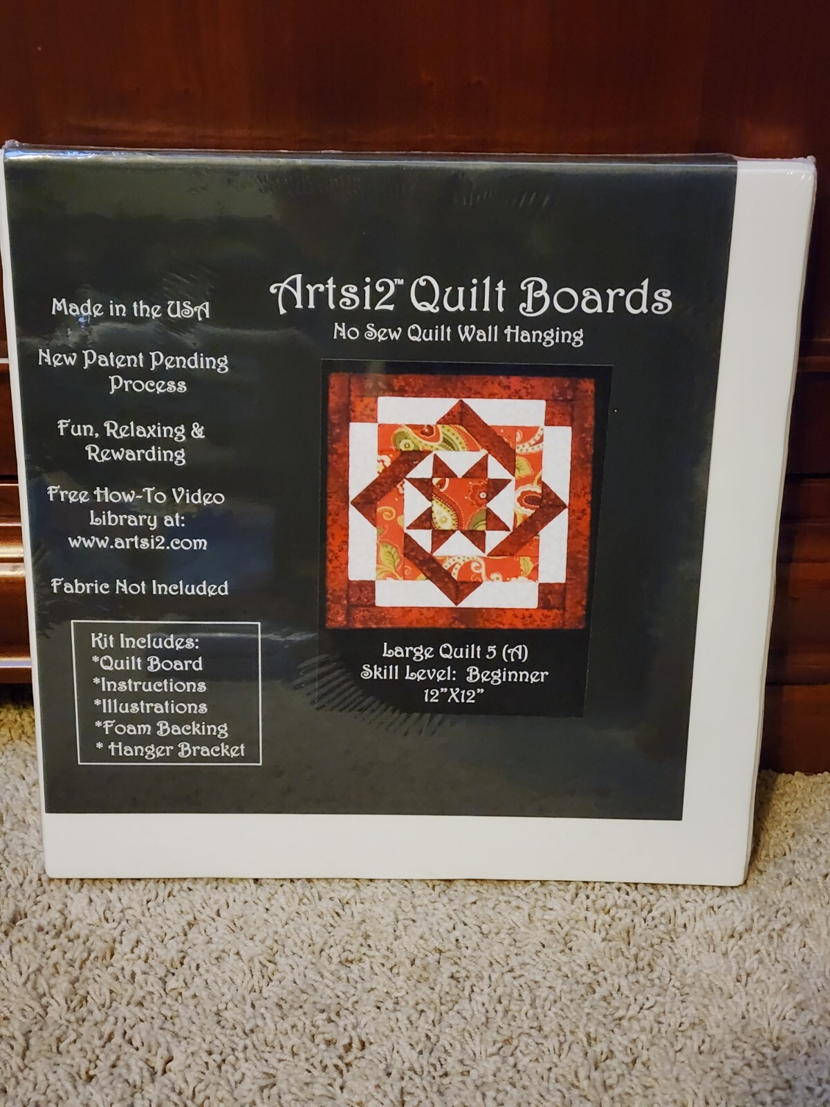 Artsi2 Quilt Boards No Sew Quilt Wall Hanging Large Quilt 5 12X12 No ...