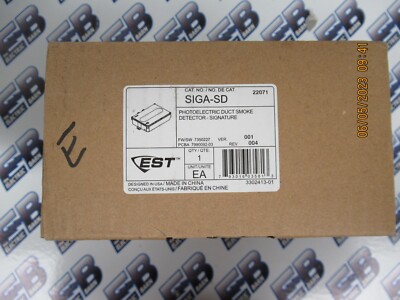 EST SIGA-SD, Photelectric Duct Smoke Detector- NEW-B | eBay