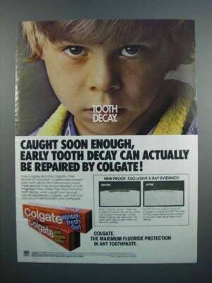 1983 Colgate Toothpaste Ad - Tooth Decay | eBay