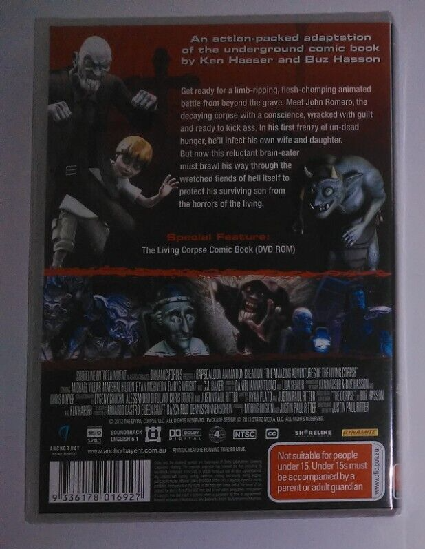 The Amazing Adventures of The Living Corpse DVD Brand New and Sealed ...
