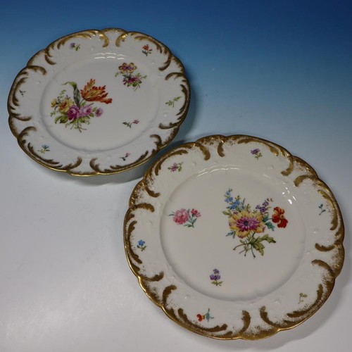 French France Depose Limoges Porcelain - Pair Hand Painted Floral ...