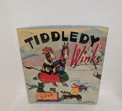 Antique Vintage 1939 Tiddley Winks game with instructions Milton ...