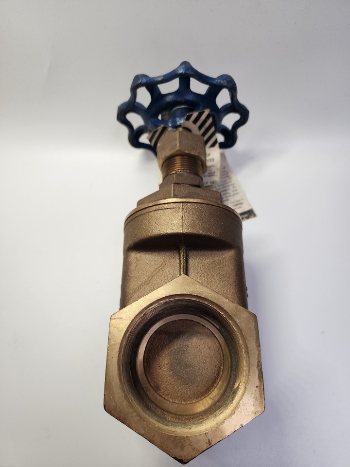 T-113 NIBCO 2" Threaded Bronze Solid Wedge Stem Gate Valve 200 WOG ...