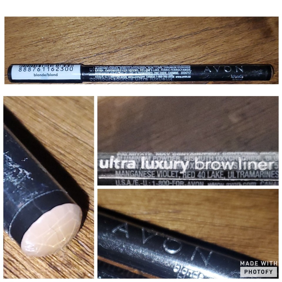 New Sealed Avon Ultra Luxury Eyebrow Pencil Eye Brow Liner Makeup Rare ...