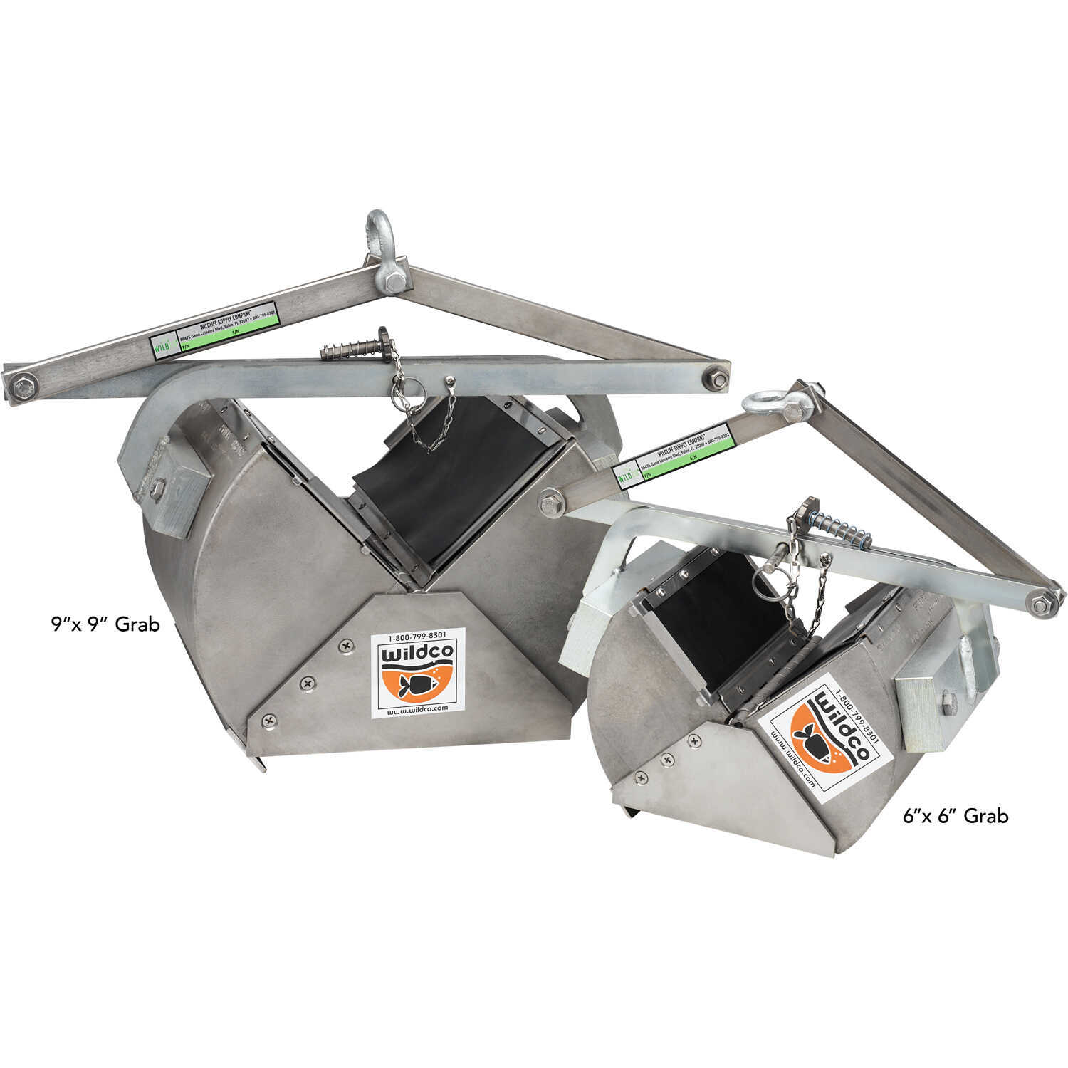 Wildco Petite Ponar Stainless Steel Grab 6"W x 6"L | eBay