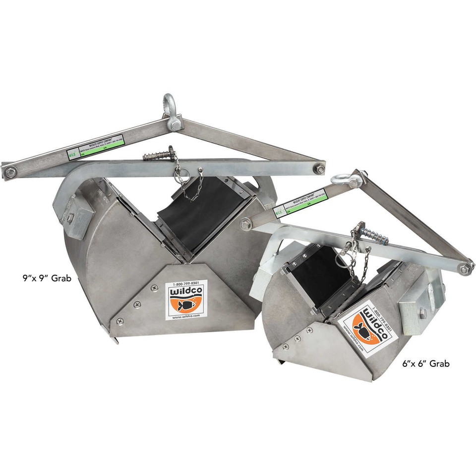 Wildco Petite Ponar Stainless Steel Grab 6"W x 6"L | eBay