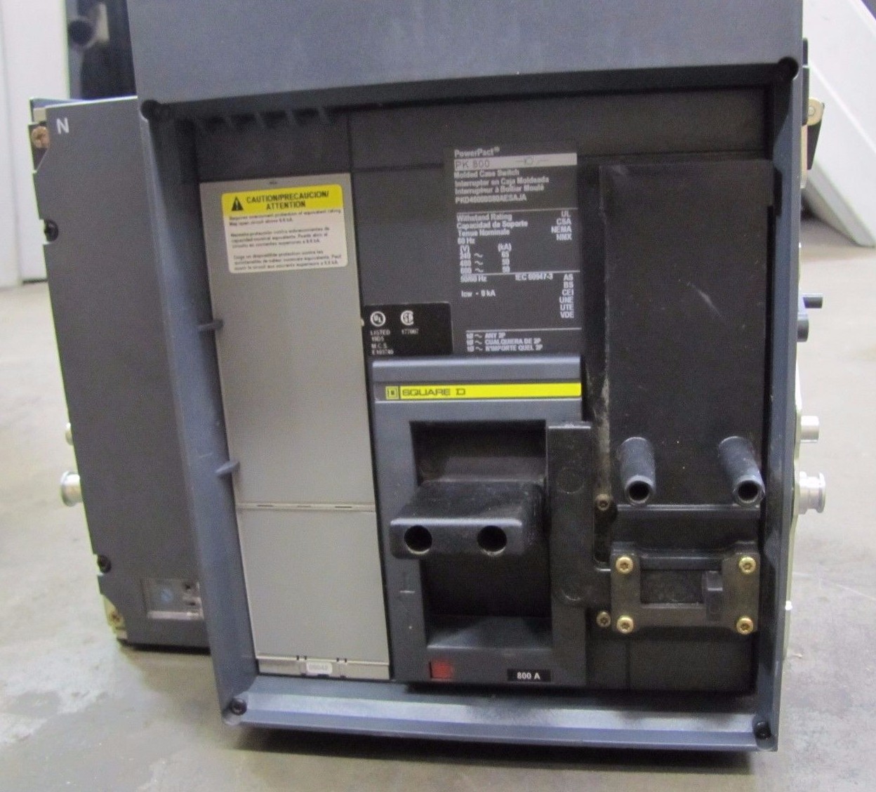 SQUARE D POWERPACT PK 800 PKD46000S80AESA 800A AMP 600V 4P BREAKER | eBay