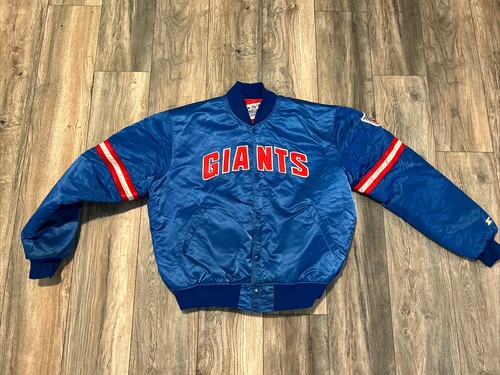 Vintage Starter Pro Line New York Giants NFL Satin Jacket Men’s XL USA Blue | eBay