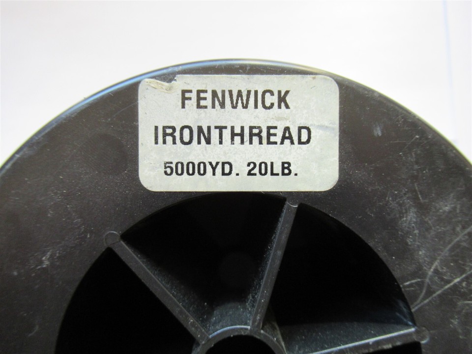 Fenwick Iron thread low stretch fishing line 20 lb 5000 yds Hi Vis ...