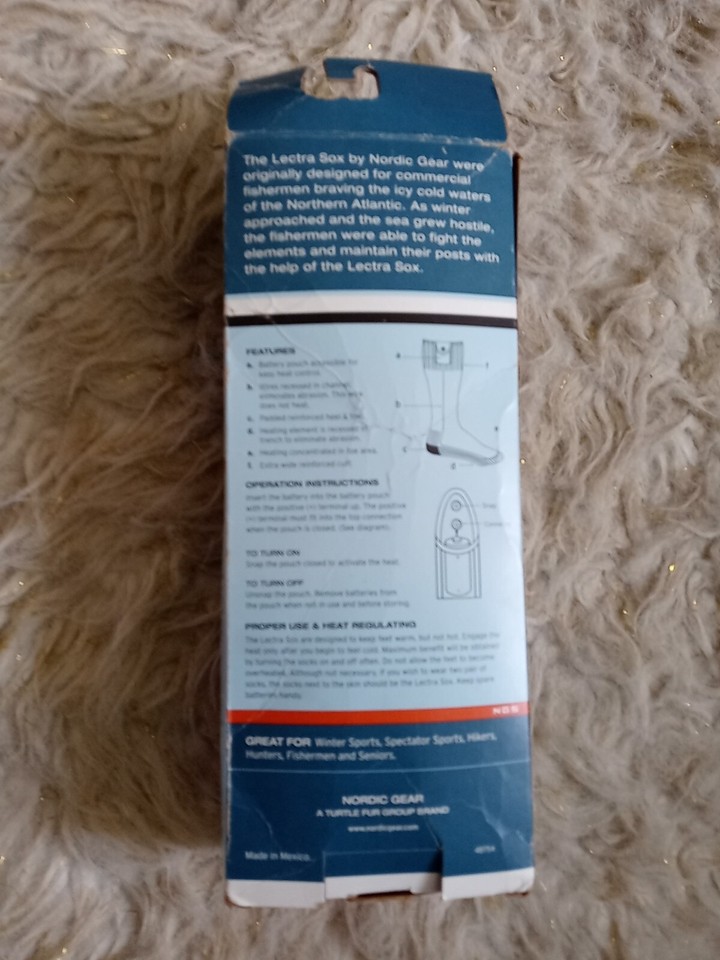 lectra sox Battery Heated Socks Size Large | eBay